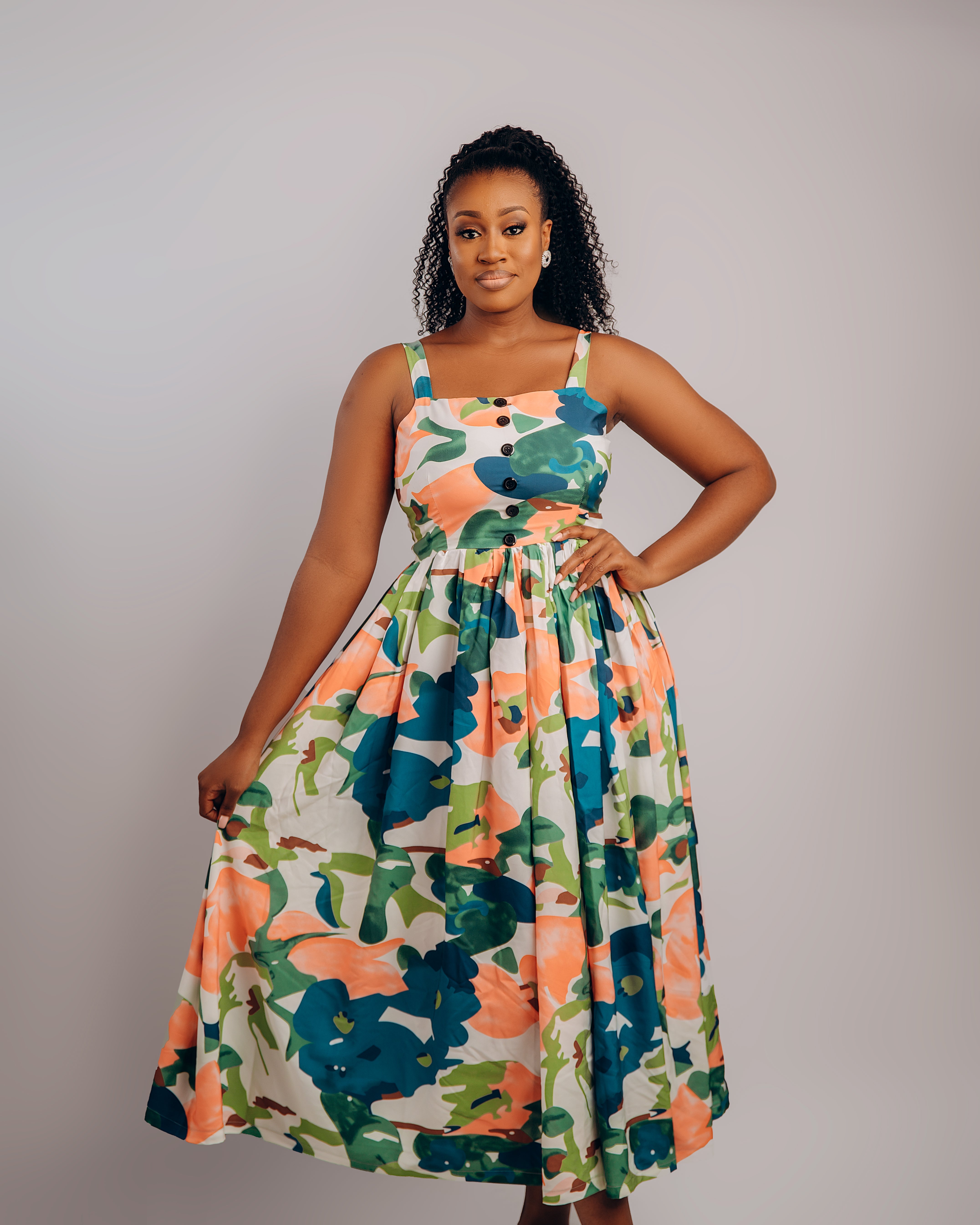 Ireti Midi Dress – Owanbe Au