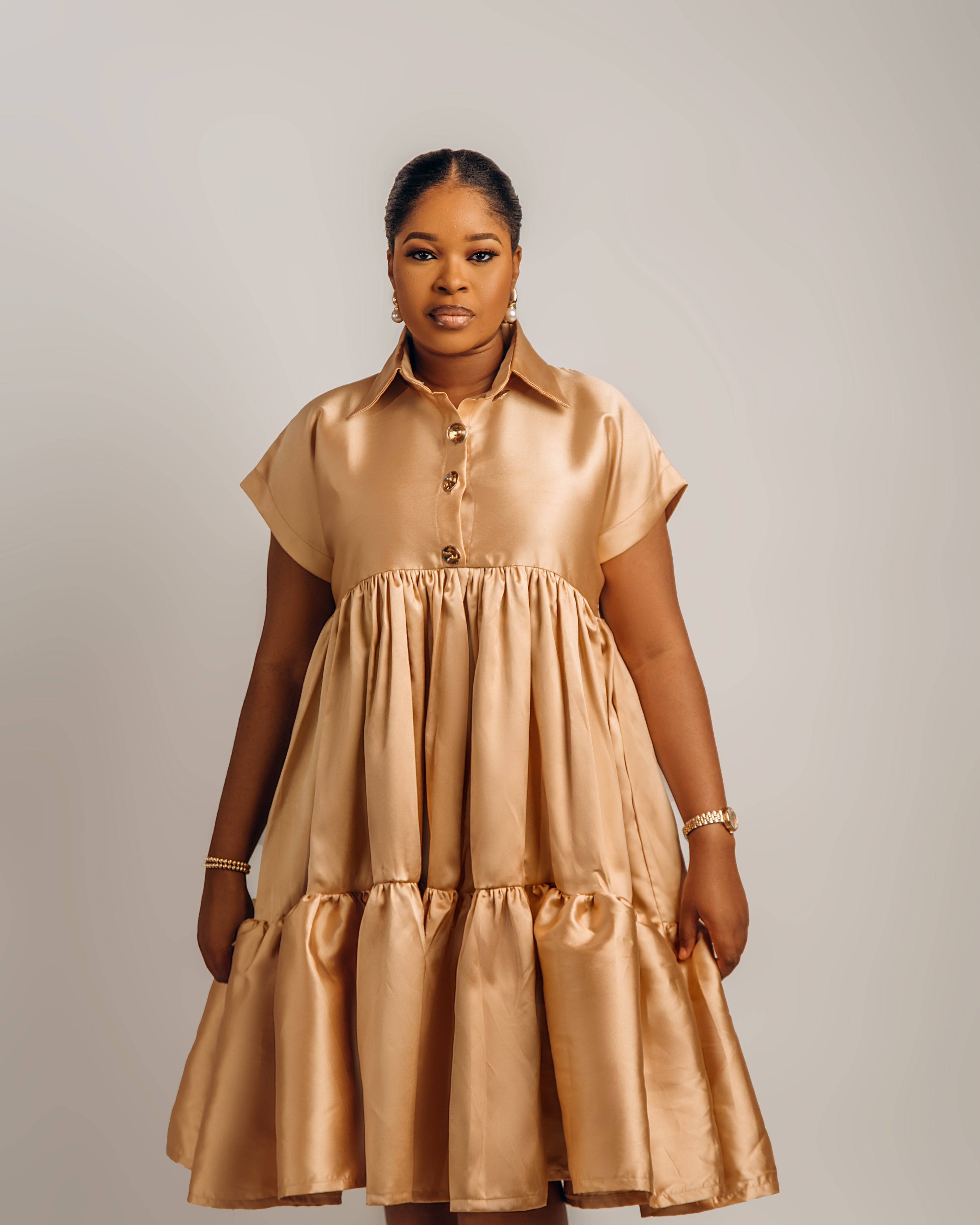 Dinma Dress (Gold) – Owanbe Au